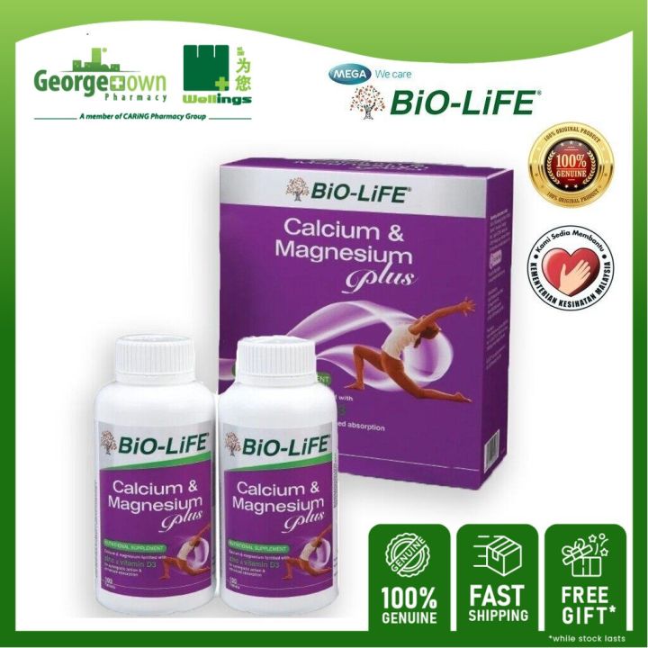 BIO LIFE CALCIUM MAGNESIUM PLUS 100T X 2 [Georgetown Wellings Pharmacy ...