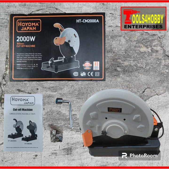 HOYOMA JAPAN Cut Off Machine Chop Saw Chopsaw Cutter 2000W 14" 355mm ...