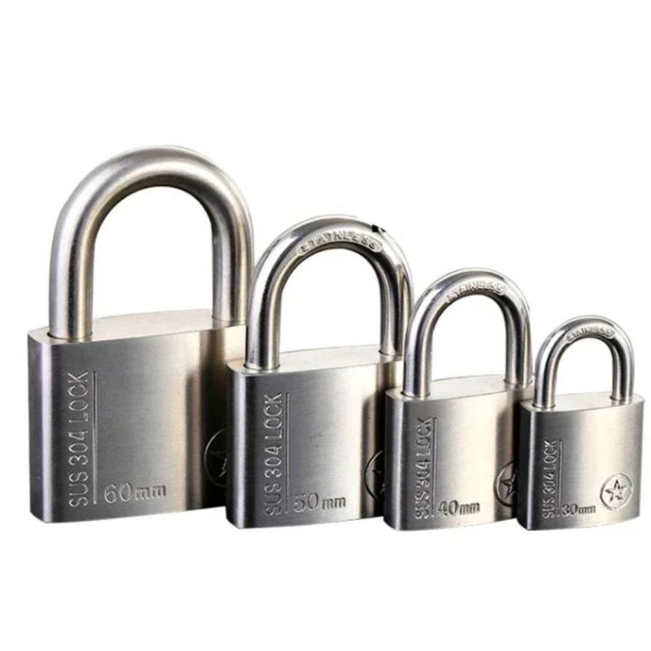LYNDONN Weatherproof 304 Stainless Steel Padlock Heavy Duty Padlocks ...