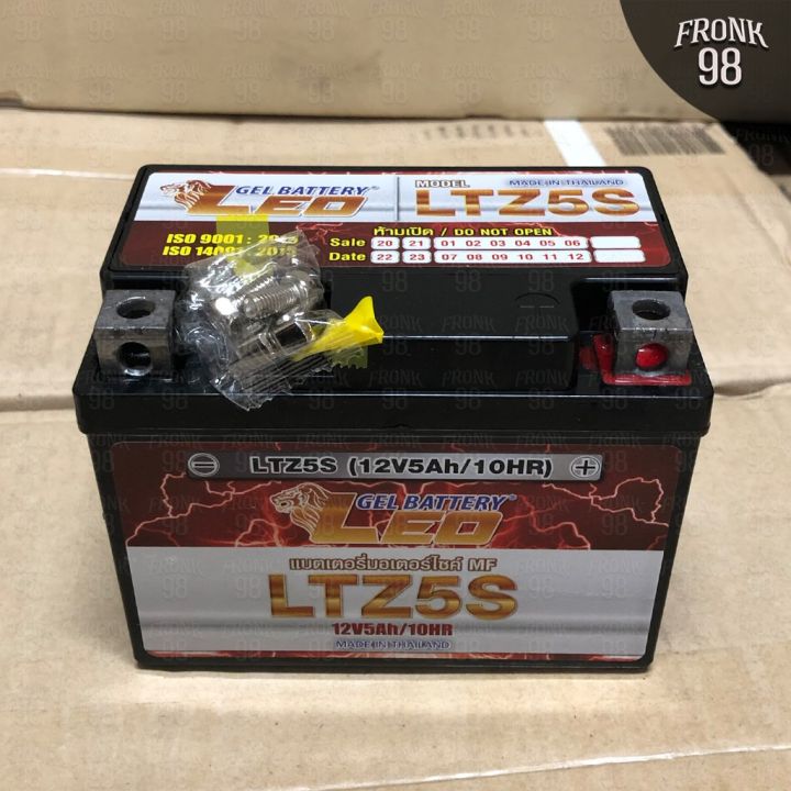 LEO LTZ5S battery (12V 3.5Ah) แบตเตอรี่มอเตอร์ไซค์ แบตลีโอ สำหรับ wave ...