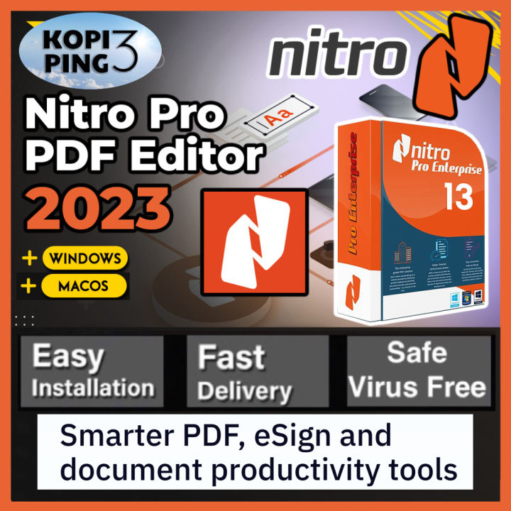 Nitro Pro 13.70.4Enterprise [ Latest Update MAR 2023 ] | Lazada