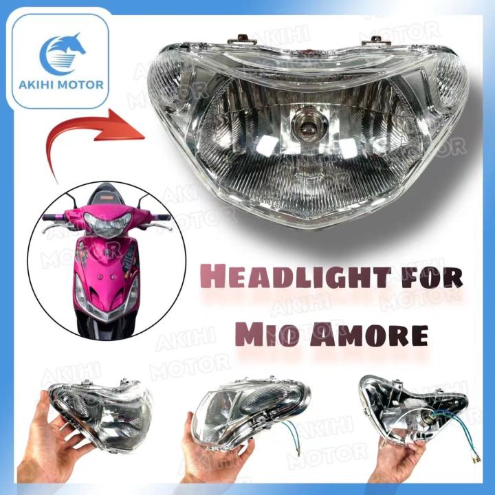 [AKIHI MOTOR] MOTORCYCLE HEADLIGHT MIO AMORE | Lazada PH