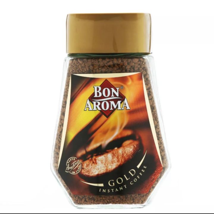 Bon Aroma Gold บอนอโรม่า โกลด์ กาแฟสำเร็จรูป 100g. บอนอโรมา โกลด์ กาแฟ ...