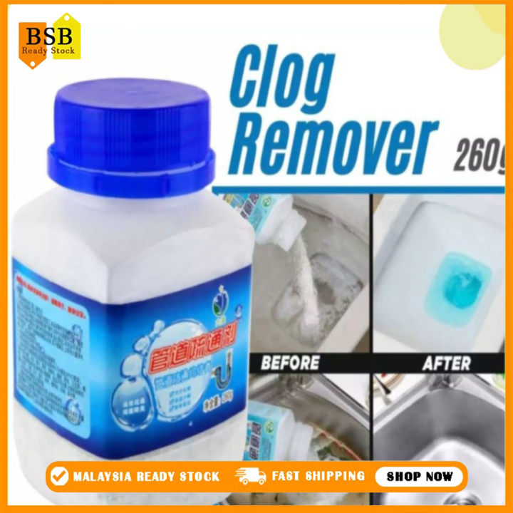 BSB ️【260G】Ubat Sinki / Tandas Sumbat Powerful Home Clean Drain Remover Pipeline | Lazada