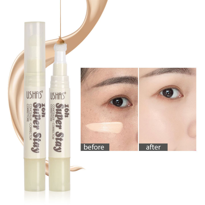 USHAS Concealer 6 colors water proof Oil control For dark under eye ...