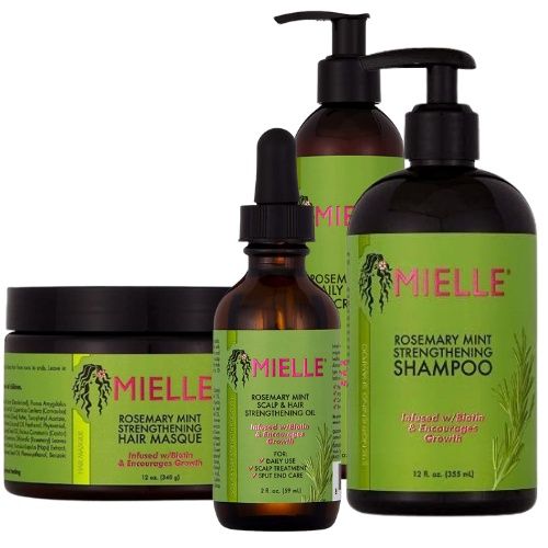 MIELLE ORGANICS ROSEMARY MINT SCALP & HAIR STRENGTHENING OIL | MASQUE ...