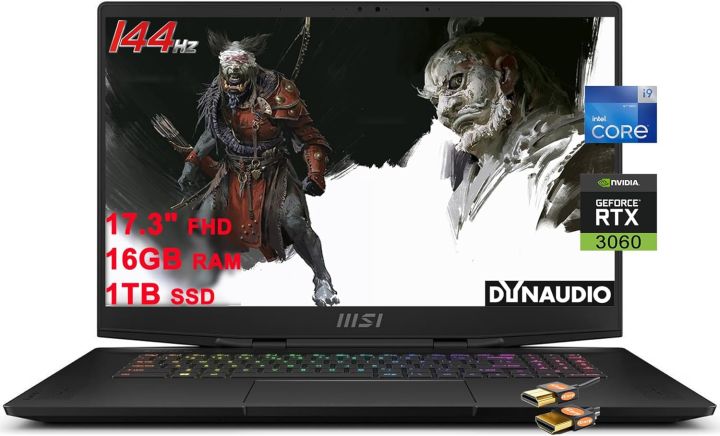 MSI Stealth GS77 Gaming Laptop 17.3" FHD IPS 144Hz Intel 14-core i9 ...