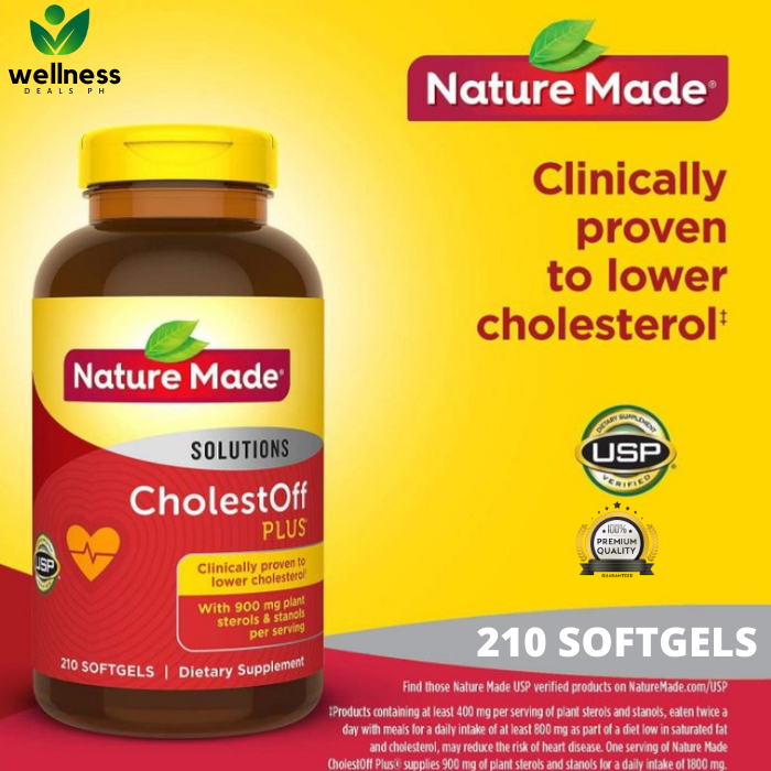 Nature Made CholestOff Plus (210 softgels) Clinically Proven to Lower ...