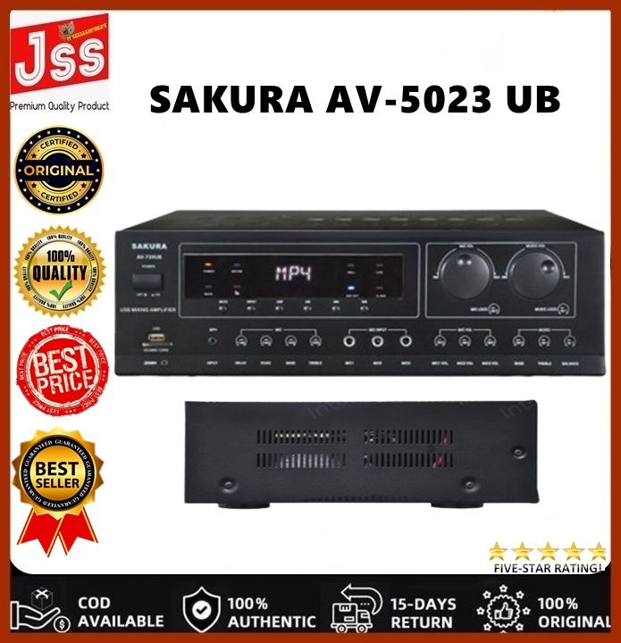 SAKURA AV-5023 UB MIXING AMPLIFIER (ORIGINAL) JSS | Lazada PH