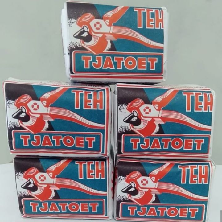 Teh Tubruk tjatoet Teh Catut 1 Ball ( 10 Pcs ) Kemasan 40 Gram Biru dan ...