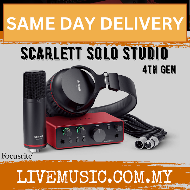 Focusrite Scarlett Solo / Scarlett Studio Pack (4th Generation) | Lazada