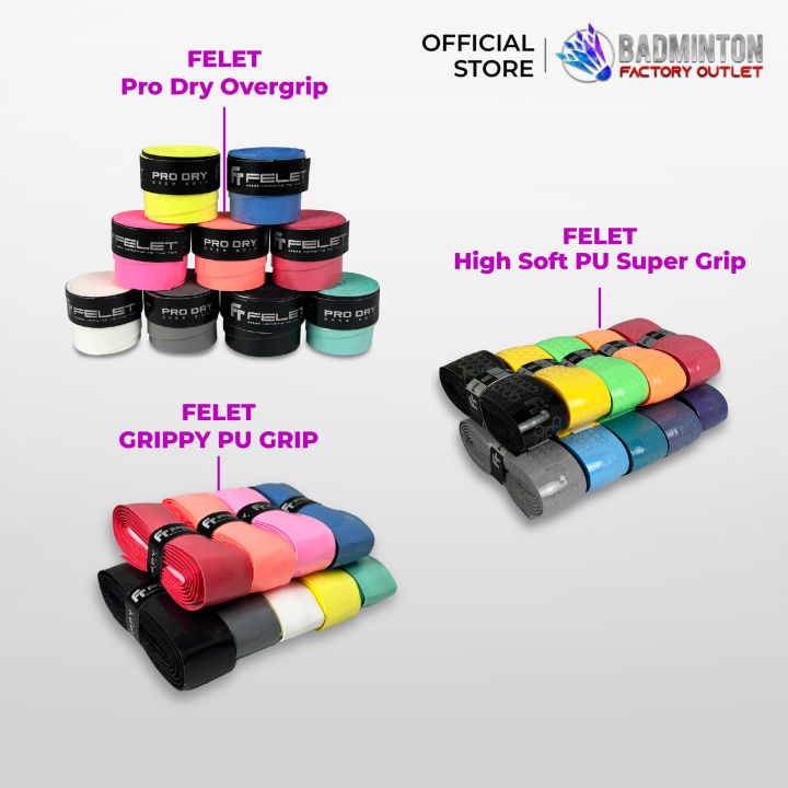 FELET High Soft PU Super Grip / Grippy PU Grip / Pro Dry Overgrip ...