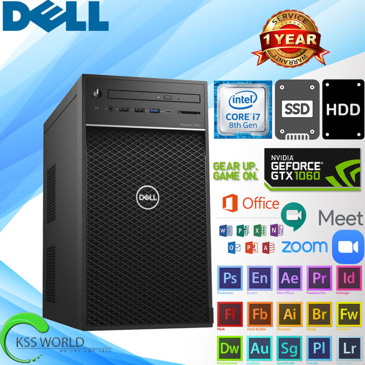 Dell Precision 3630 Tower Workstation - Intel Core i7-8700 - 16 GB Ram ...