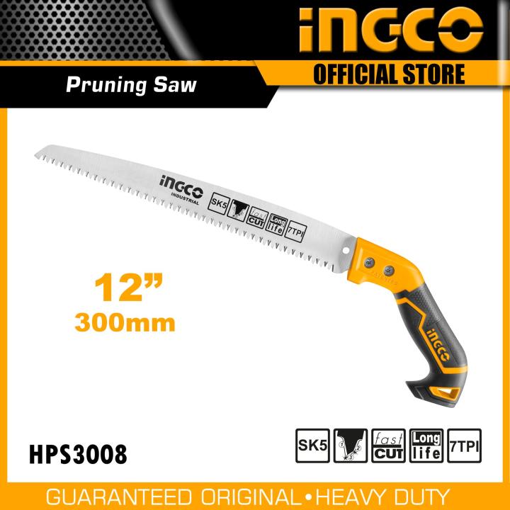 INGCO Pruning Saw Hand Pruner 12"/300mm TAIWAN SK5 for Tree Branch ...