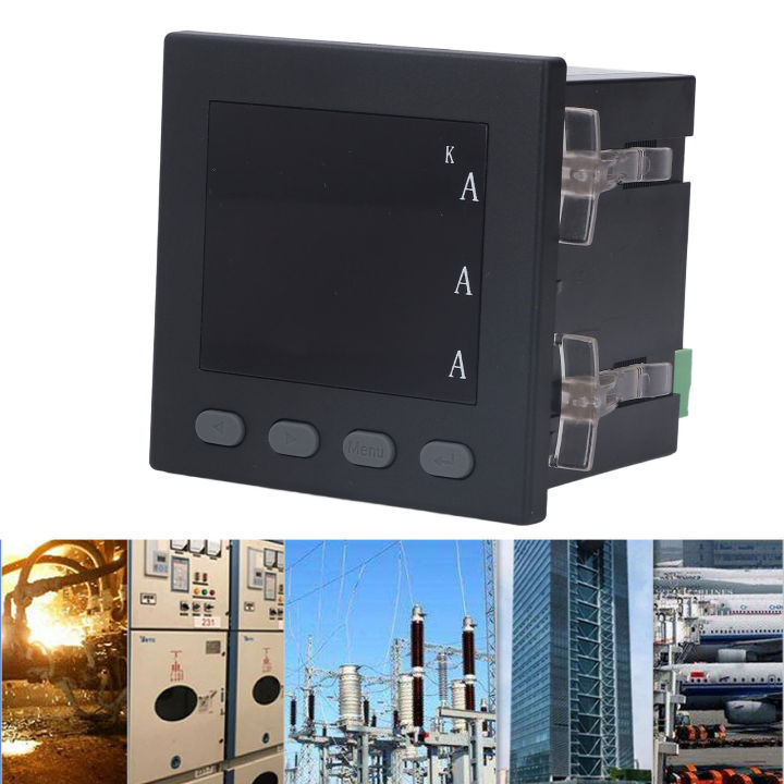 Digital Display Ammeter High Accuracy Silicone Keys 3 Phase Current ...