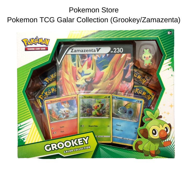 Original Pokemon TCG Galar Collection - Grookey/Zamazenta (with 1 ...