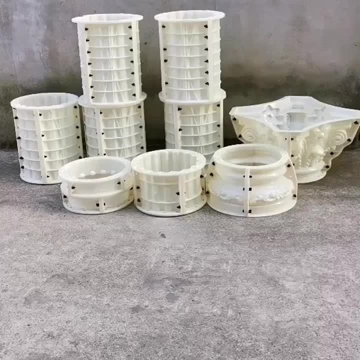 Roman Column Roman Pillar Mold round Cylindrical Plastic Closing Model ...