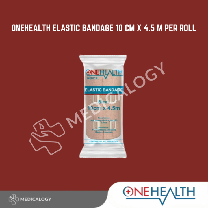 Onehealth Elastic Bandage 10 cm X 4.5 m Perban Elastis Per Roll ...