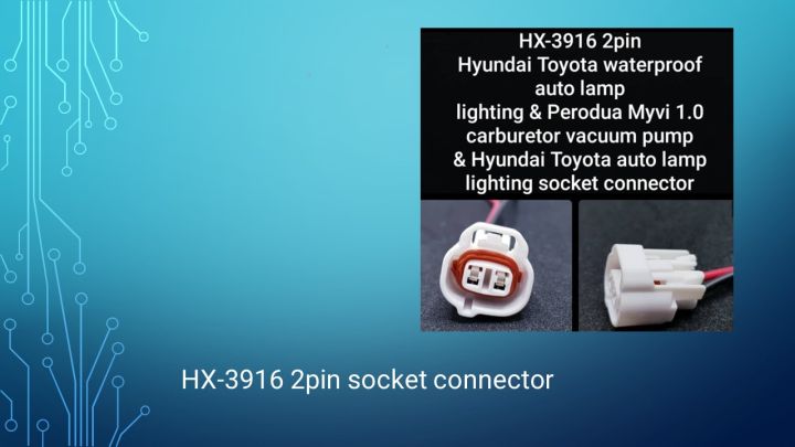 2 Way Perodua Viva Engine Sensor Harness Socket Connector 2PIN TOYOTA ...