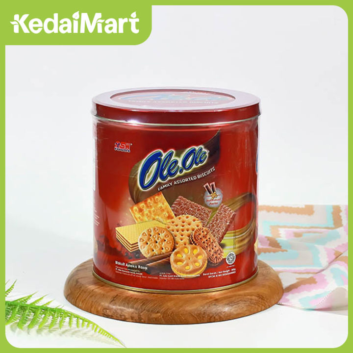 Ole Ole Assorted Biscuit Bulat Kaleng 250 Gram | Lazada Indonesia