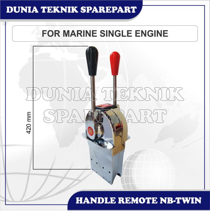 NB-TWIN HANDLE GAS / MARINE HANDLE REMOTE KAPAL / (SINGLE ENGINE ...