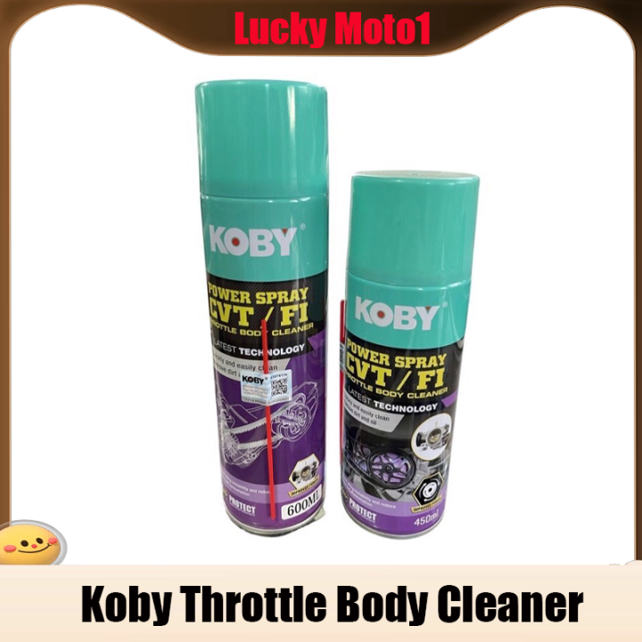 Koby Power Spray CVT/FI Throttle Body Cleaner 450ml/600ml Motorcycle ...