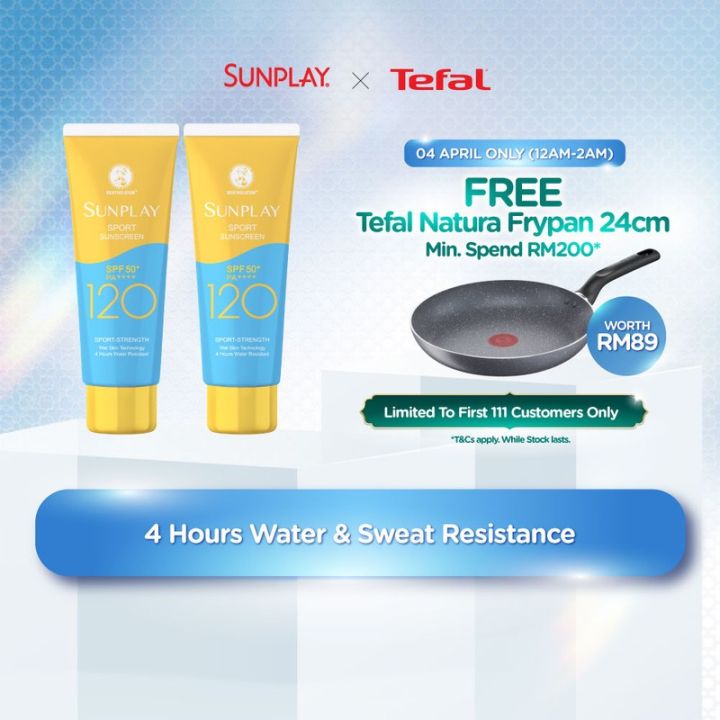 ☉Sunplay Sport 120 Sunscreen (80g x 2)☟ | Lazada
