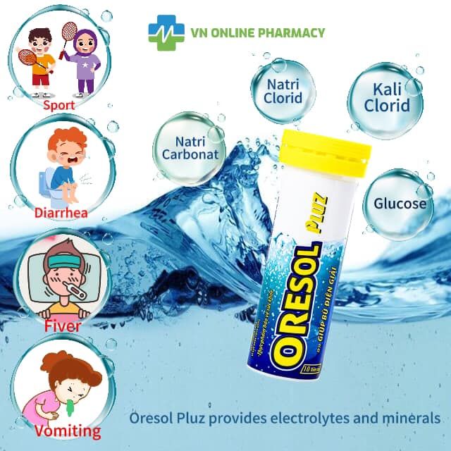 Oresol Pluz/Effervescent rehydrates, electrolytes, energy (10 tablets ...