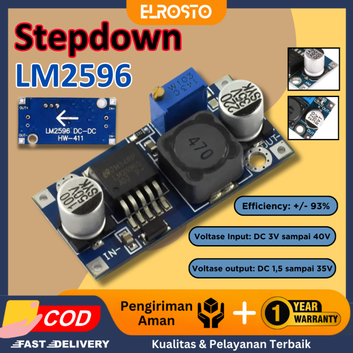 StepDown Module LM2596 DC 3A Power Supply Step Down | Lazada Indonesia