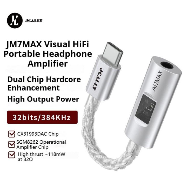 JSally Jm7max Bộ khuếch đại tai nghe trong di động Hifi trực quan ...