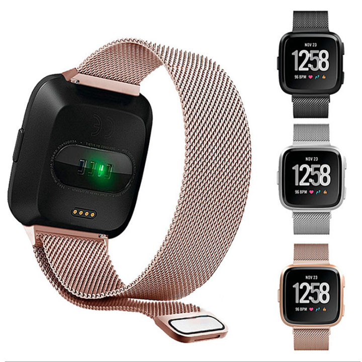 Magnetic Metal Strap for Fitbit Versa 2 3 Sense Stainless Steel ... Magnetic Metal Strap for Fitbit Versa 2 3 Sense Stainless Steel ...