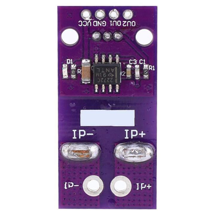 (AJDC) Linear Current Sensor Module, Analog Signal Output for Hall Effect Based, 50A AC/DC ...