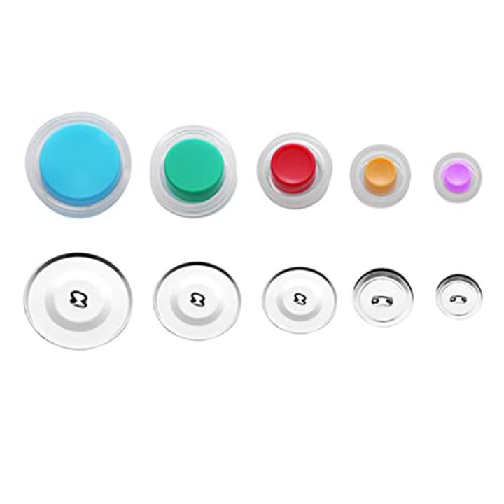 (TOVS) 1 Set Cover Button Kit with 5 Different Size Buttons & Tools ...