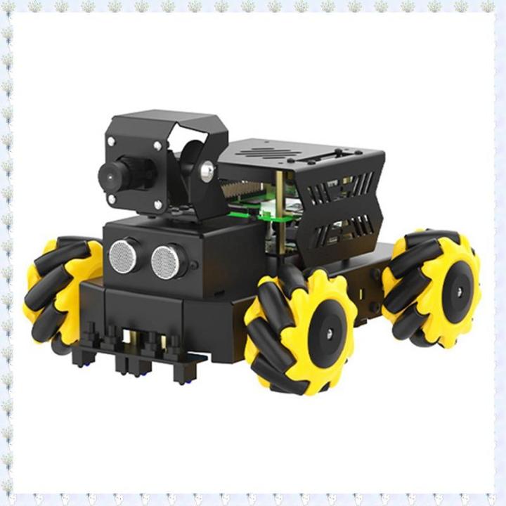 (ERMB) Raspbot V2 AI Vision Robot Car Kit with Camera Mecanum Wheel Toy Educational DIY Python ...