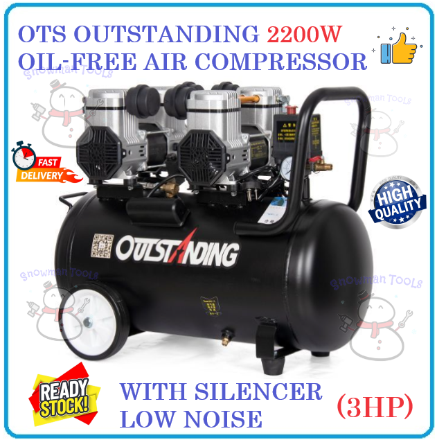 HEAVY DUTY HIGH QUALITY 3HP AIR COMPRESSOR OTS OUTSTANDING 2200W OIL ...