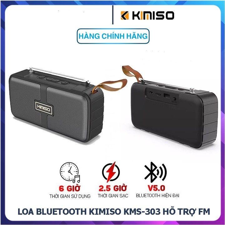 Loa Bluetooth Stereo KIMISO KMS-303 Hỗ Trợ FM/AUX/USB/TF Âm Thanh Hay ...