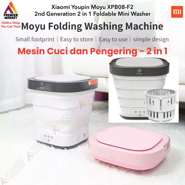 Xiaomi Youpin Moyu Mesin Cuci XPB08-F2 Mini Portable Washing Machine ...