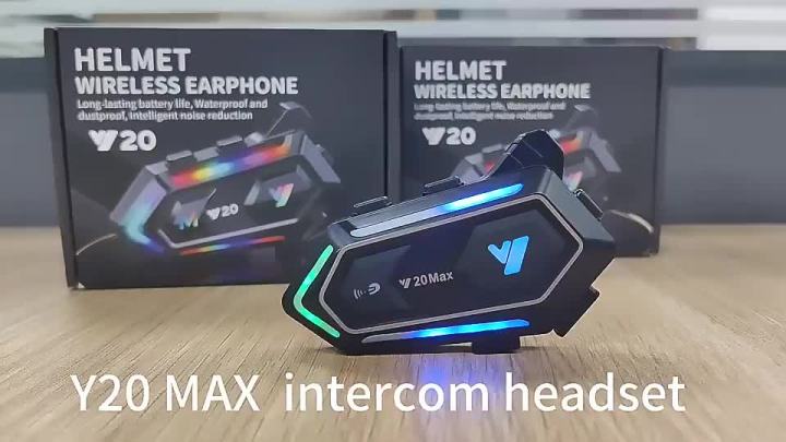 Premium quality motorbike bicycle half full helmet intercom 2-way ...