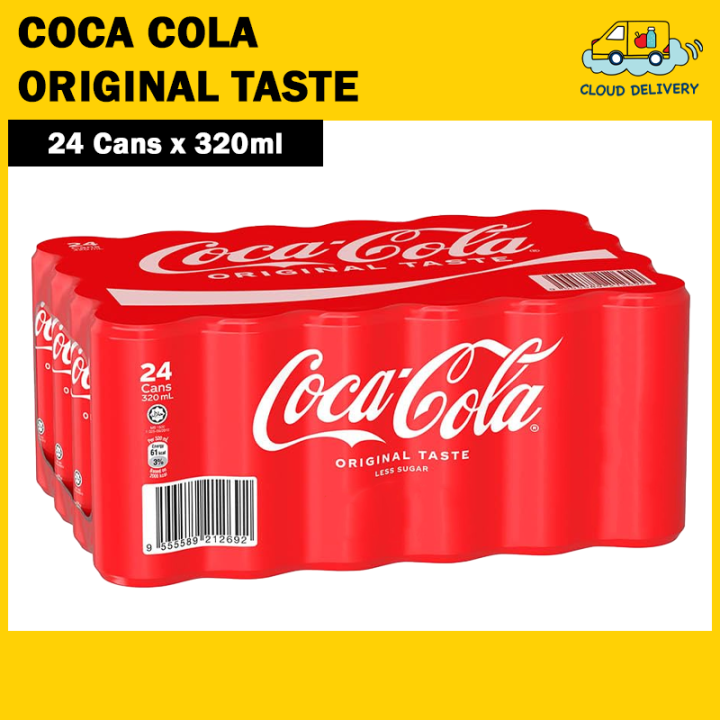 Coke Coca Cola Original Taste - Less Sugar (24 x 320ml) | Lazada Singapore