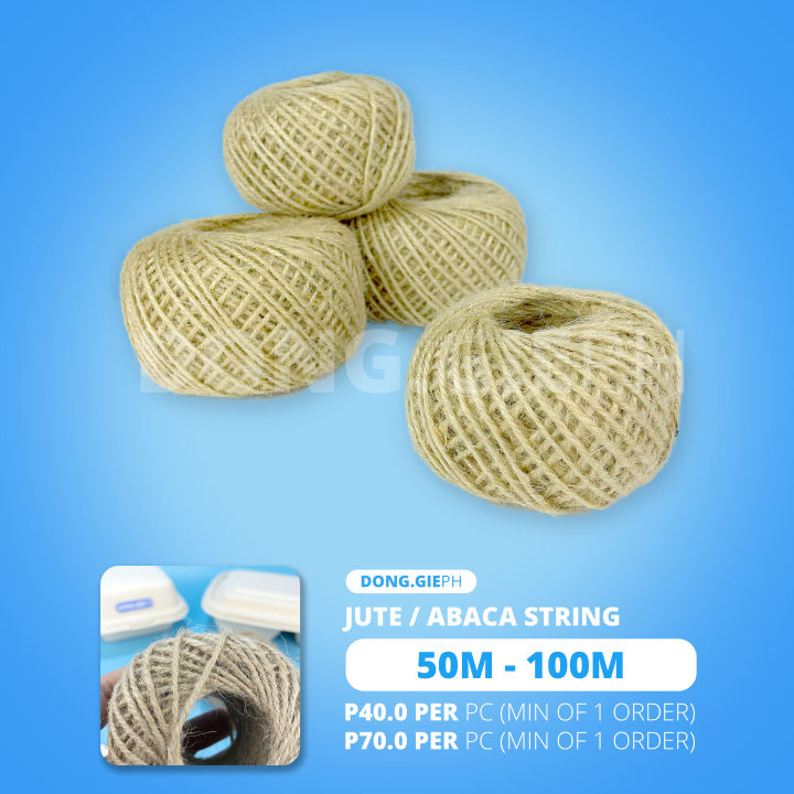 [50m/100m] Natural Jute String (3mm thick) | Lazada PH