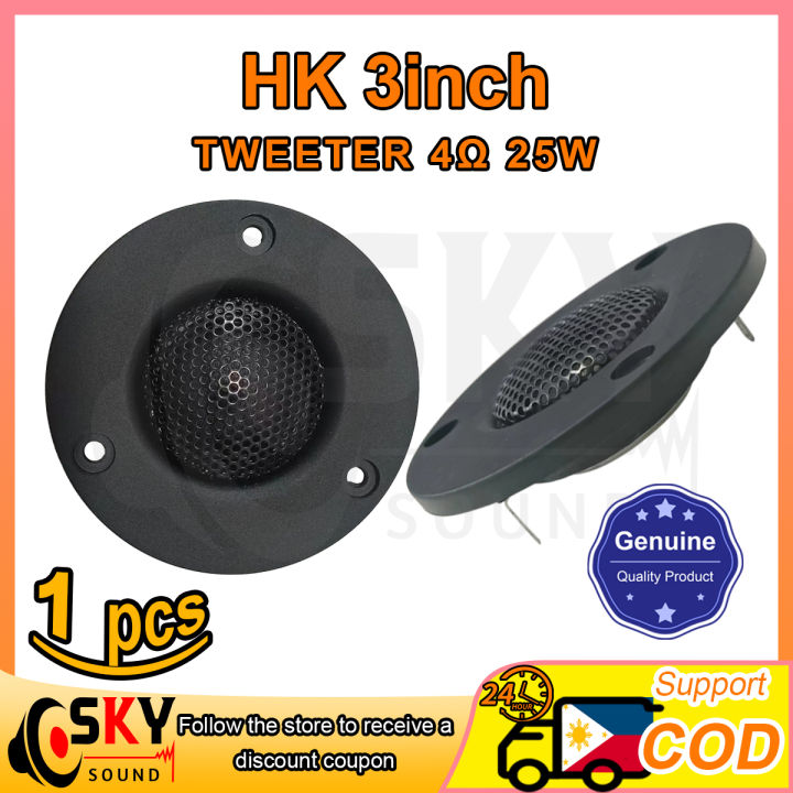 SKYSOUND HK 3inch Tweeter Speaker 4ohm 25W Speaker Car Audio 3 inch ...
