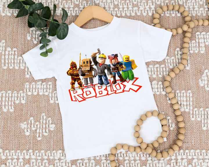 Roblox T-shirt for Boys Kids 1-12 years old High Quality Graphic Print ...