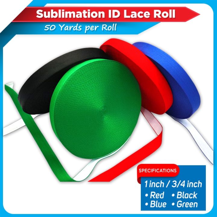 Sublimation ID Lace Lanyard (50 yards per roll) || 1 inch & 3/4 inches ...