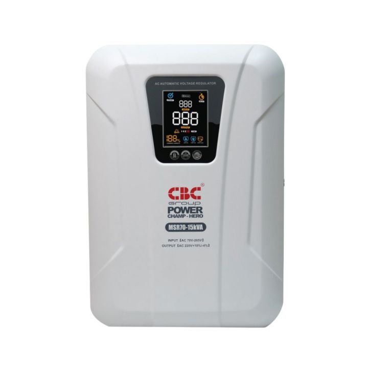 CBC เครื่องปรับแรงดันไฟฟ้าอัตโนมัติ รุ่น MSR70-15KVA ระบบ Relay หม้อเพิ่มไฟ 13500W | Lazada.co.th