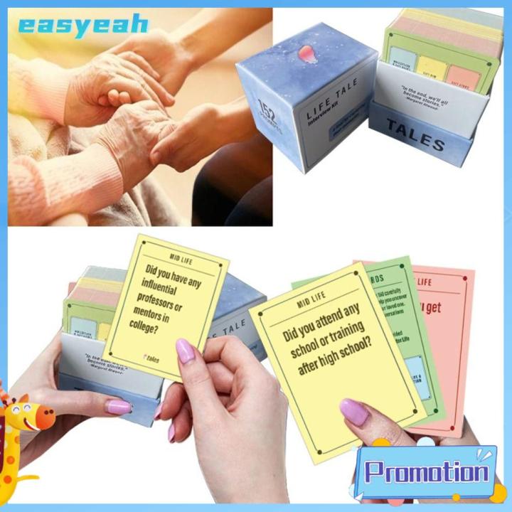 EASYEAH Based On Real Life 152 Life Story Interview Kit Cards True ...