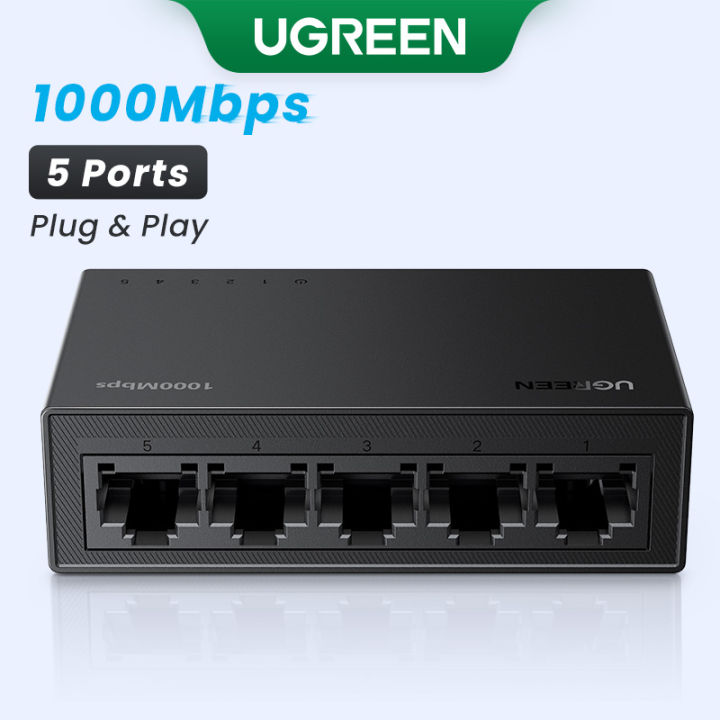 UGREEN 5/8 Port 10/100/1000Mbps Gigabit Ethernet Desktop Switch Network ...