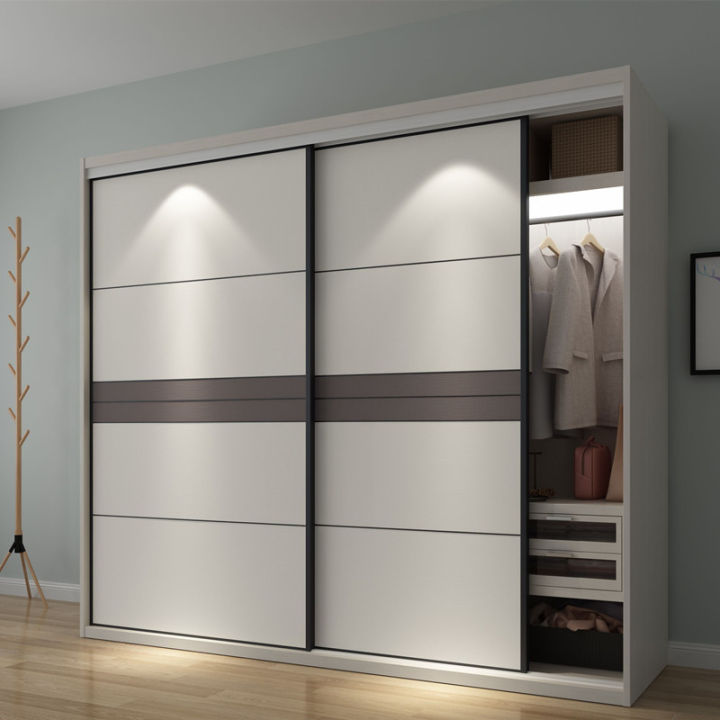 Sliding door wardrobe sliding door custom solid wood environmental ...
