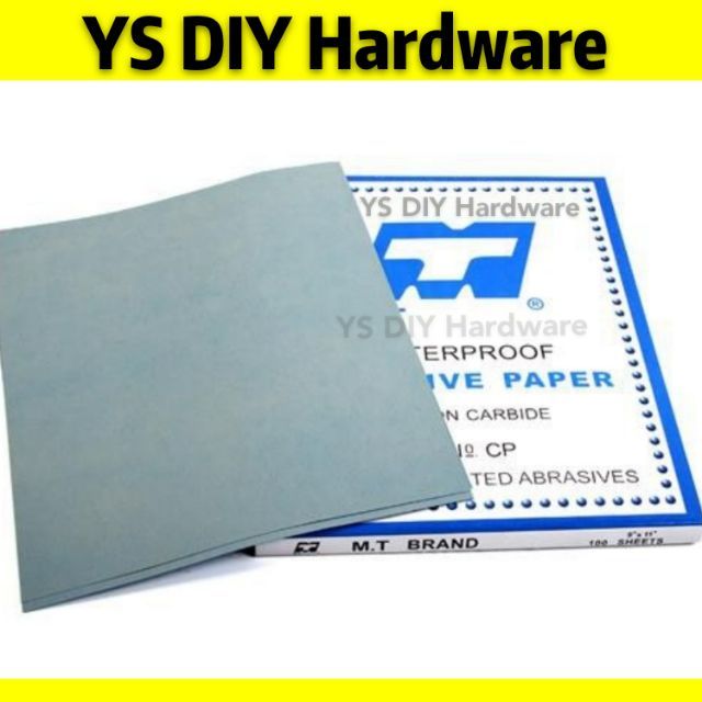 MT Waterproof Abrasive Sand Paper (9 x 11)(CP60-CP2500) | Lazada