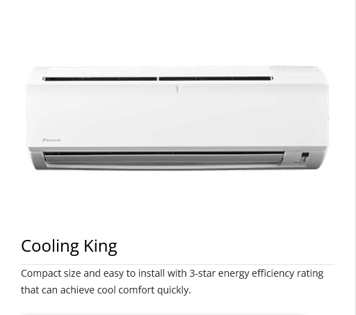 Daikin Wall Mounted Type Cooling King Premium Non-Inverter Aircon ( FTN ...
