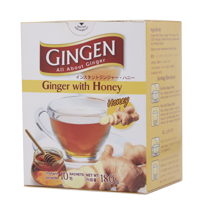 [TY PHARMACY] GINGEN Instant Ginger with Honey (10's X 18g) | Lazada